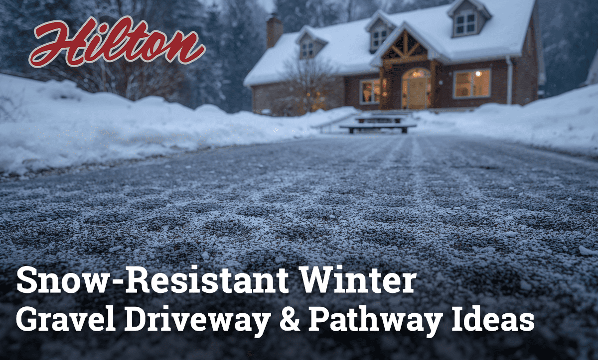 Snow-Resistant Winter Gravel Driveway & Pathway Ideas - Hilton ...